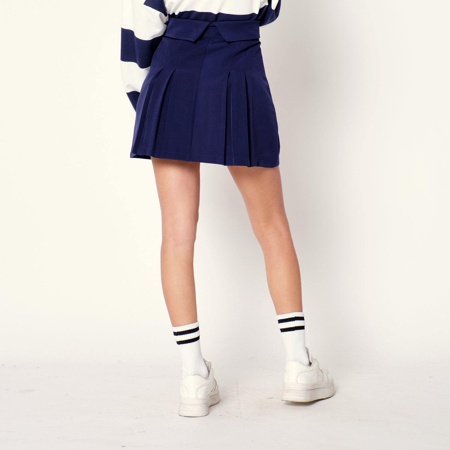 Falda Tablas Azul Marino